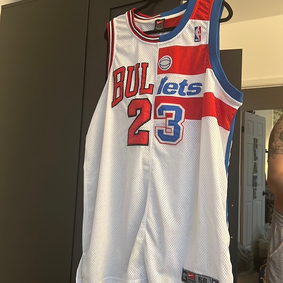 Nike | Shirts | Michael Jordan Bullets Jersey | Poshmark